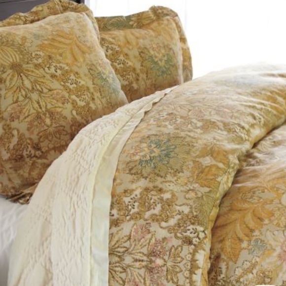 Pottery Barn | Bedding | Pottery Barn Grace Linen Duvet Cover Full ...
